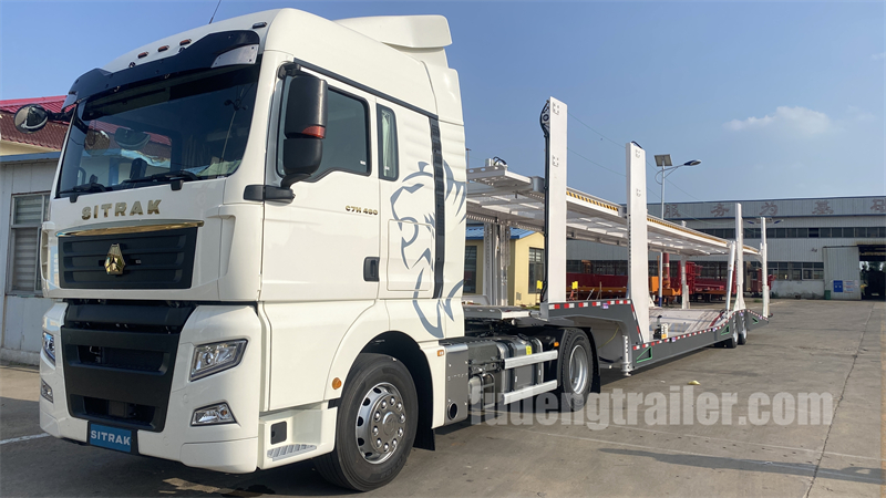 8 Units Car Carrier Trailer - Buy 8 Units Car Carrier Trailer, 2 Axles ...