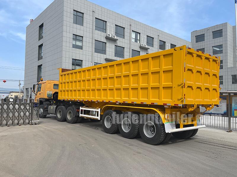 Tri Axles 60 80 Tons Tipper Semi Trailer | Fudeng Trailer