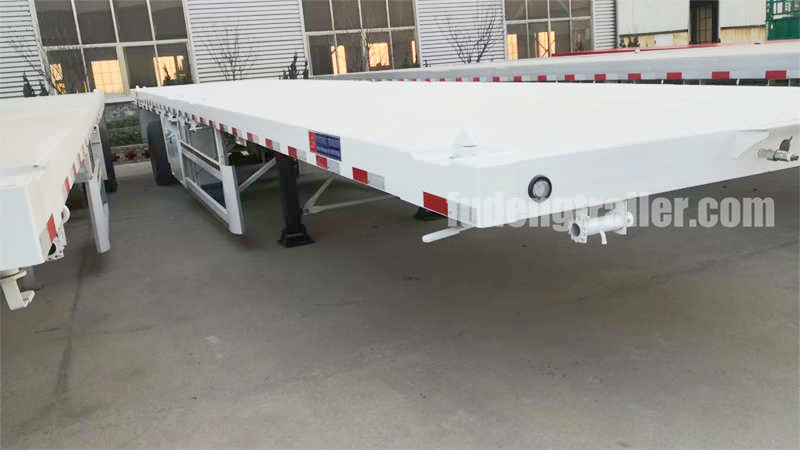 10 Units Flatbed Trailers Was Completed Production - Fudeng Trailer