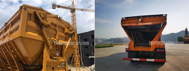 70 To 80 CBM Tipper Trailer Belt Conveyor Type Tipper Semi-Trailer For Sale
