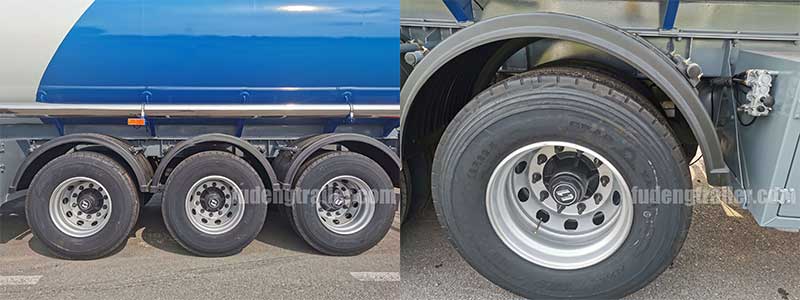 Tri Axle Aluminium Fuel Tanker Trailer - Fudeng Automobile