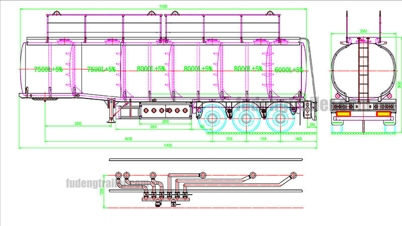 40 000 litres 42 000 ltrs 45 000L Aluminium Fuel Tankers Trailers ...
