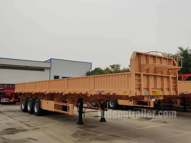 China 34t dropside tipper trailer manufacturers, 34t dropside tipper ...